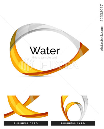 Abstract geometric water drop design - Stock Illustration [22338057 ...