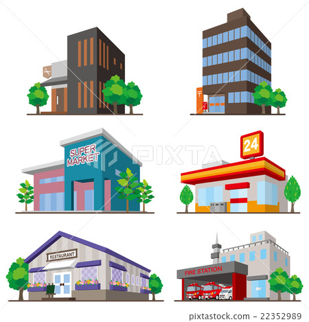 Building / solid figure - Stock Illustration [22352989] - PIXTA