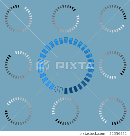 Round preloader animation frame - Stock Illustration [22356351] - PIXTA