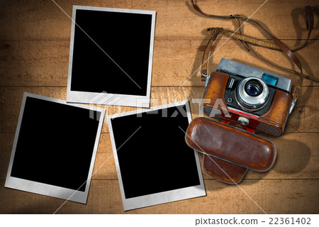 Old Camera and Instant Photo Frames - Stock Illustration [22361402] - PIXTA