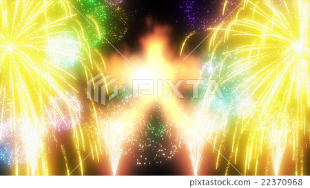 Capital letters with fireworks - Stock Illustration [22370968] - PIXTA