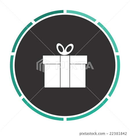 Gift box computer symbol - Stock Illustration [22381842] - PIXTA