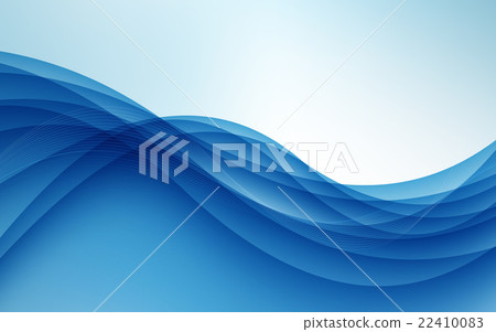 Abstract blue waves - data stream concept. Vector - Stock Illustration ...