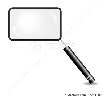 Magnifying glass in shape of square - Stock Illustration [22412079] - PIXTA