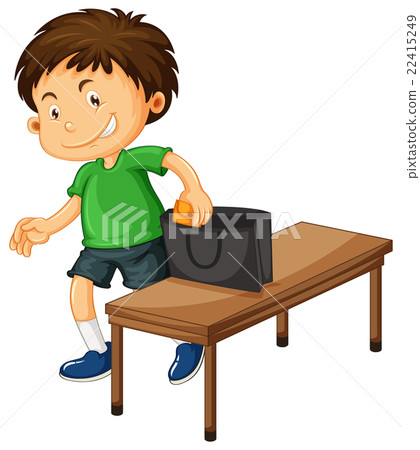 Boy stealing things from purse-插圖素材 [22415249] - PIXTA圖庫
