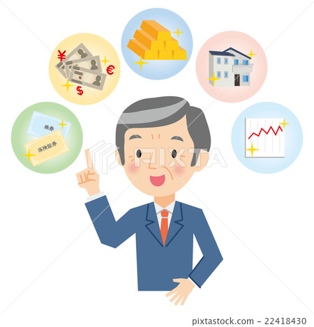 Financial planner Senior male - Stock Illustration [22418430] - PIXTA