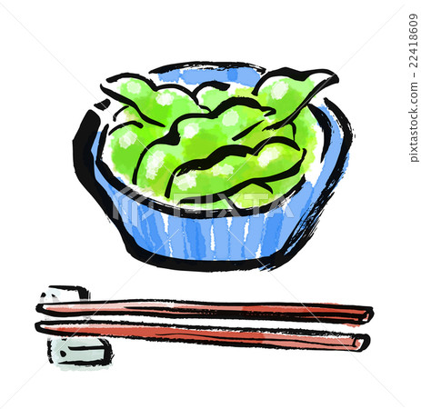 Brushed food edamame - Stock Illustration [22418609] - PIXTA