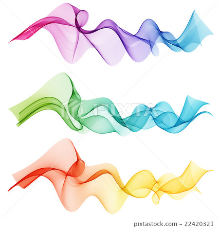 Abstract vector background, color wavy - Stock Illustration [22420321 ...