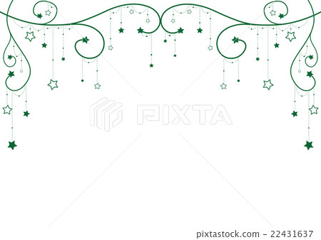 Green star simple frame - Stock Illustration [22431637] - PIXTA