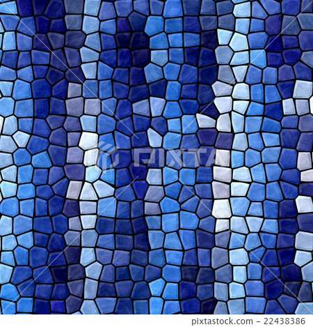 mosaic blue pattern texture background - Stock Illustration [22438386 ...
