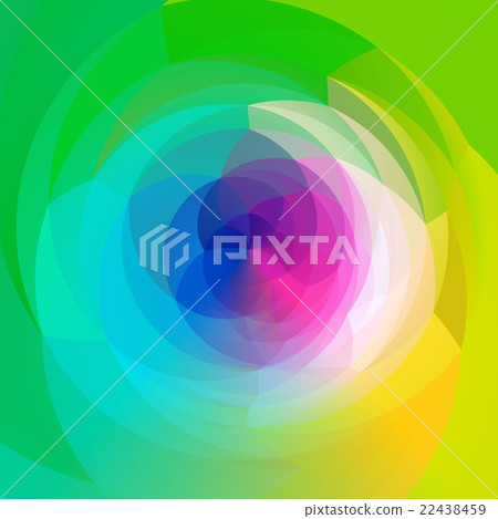 rounded shapes background full color rainbow - Stock Illustration ...