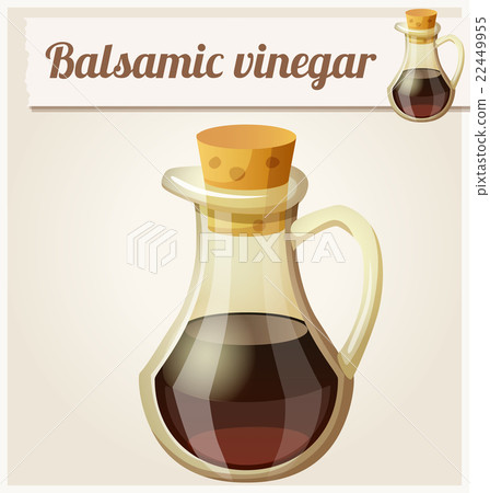 Balsamic vinegar. Detailed Vector Icon - Stock Illustration [22449955 ...