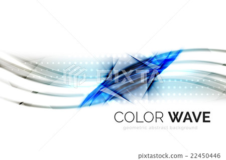 Abstract color wave design element - Stock Illustration [22450446] - PIXTA