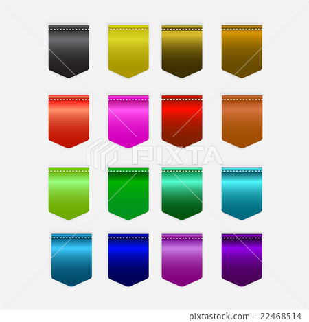Set of colorful button icon, Label icon - Stock Illustration [22468514 ...