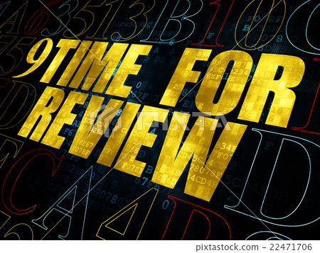 Timeline concept: Time for Review on Digital - Stock Illustration ...
