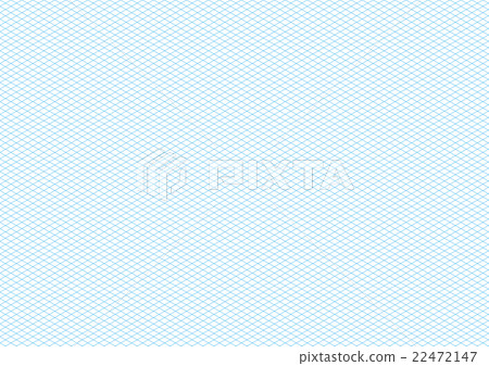 Cyan color isometric grid on white - Stock Illustration [22472147] - PIXTA