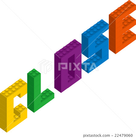 CLOSE (block) - Stock Illustration [22479060] - PIXTA