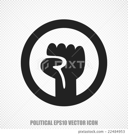 Political vector Uprising icon. Modern flat design - Stock Illustration ...