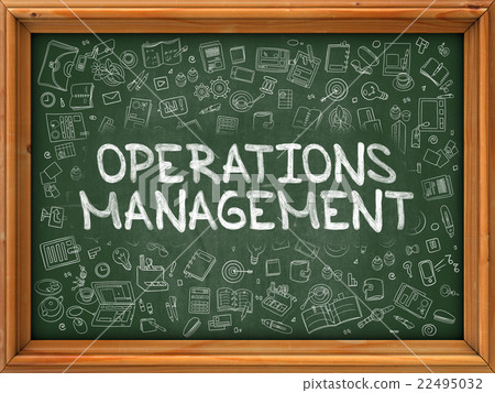 Green Chalkboard with Hand Drawn Operations - Stock Illustration ...
