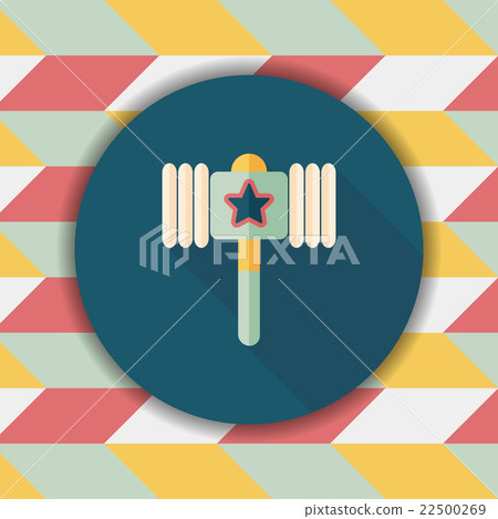 toy hammer flat icon with long shadow,eps10-插圖素材 [22500269] - PIXTA圖庫