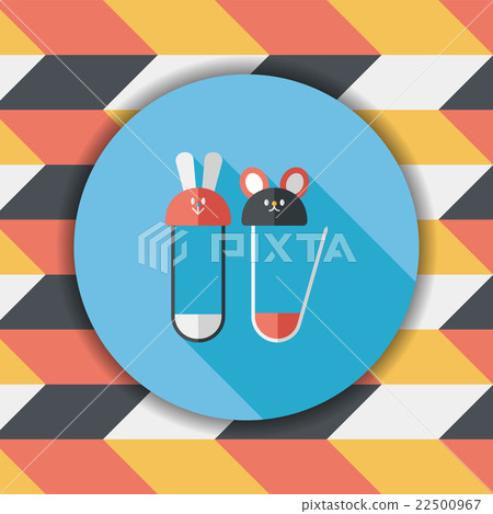 Safety pin flat icon with long shadow,EPS 10 - Stock Illustration ...