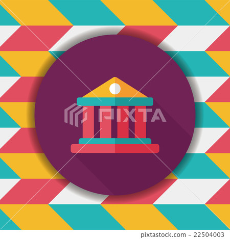 Building flat icon with long shadow,eps10 - Stock Illustration ...