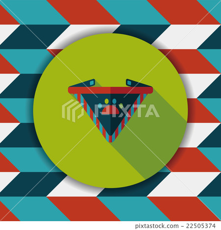 Pet dog chains flat icon with long shadow,eps10 - Stock Illustration ...