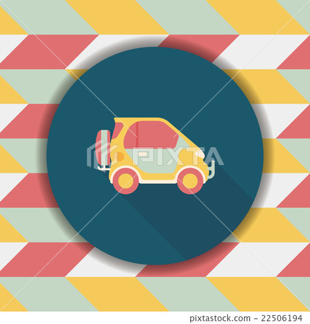 Transportation Sports Utility Vehicle flat icon... - Stock Illustration ...