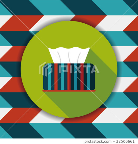 kitchenware tissue paper flat icon with long... - Stock Illustration [22506661] - PIXTA