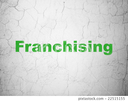 Business concept: Franchising on wall background - Stock Illustration ...