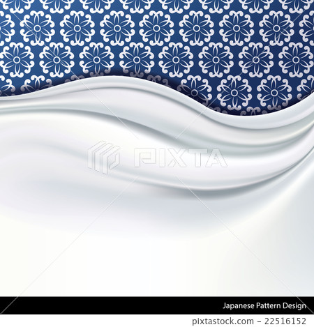 Vector of traditional blue Japanese Pattern - Stock Illustration ...