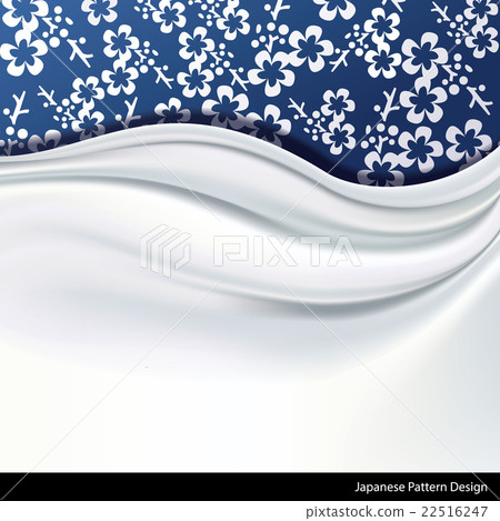 Vector of traditional blue Japanese Pattern - Stock Illustration ...