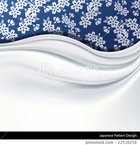 Vector of traditional blue Japanese Pattern - Stock Illustration ...