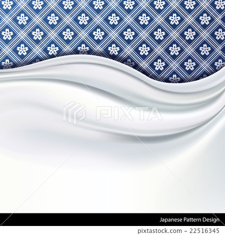 Vector of traditional blue Japanese Pattern - Stock Illustration ...