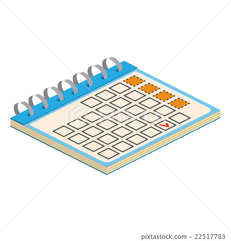 Isometric Calendar Icon. For web design - Stock Illustration [22517783 ...