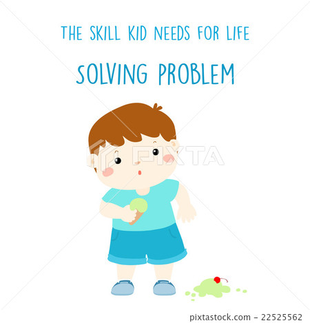 Solving problem is skill kid needs for life vector - Stock Illustration ...