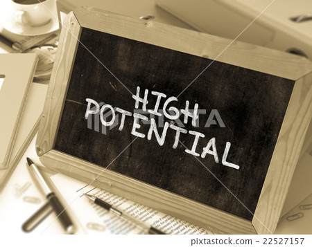 High Potential Concept Hand Drawn on Chalkboard. - Stock Illustration ...