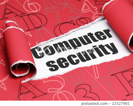 Protection concept: black text Computer Security - Stock Illustration ...