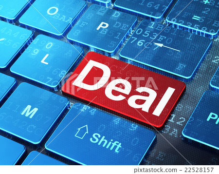 Business concept: Deal on computer keyboard-插圖素材 [22528157] - PIXTA圖庫