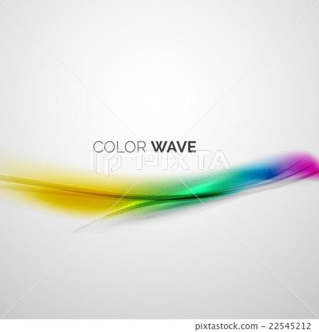 Color wave vector element - Stock Illustration [22545212] - PIXTA
