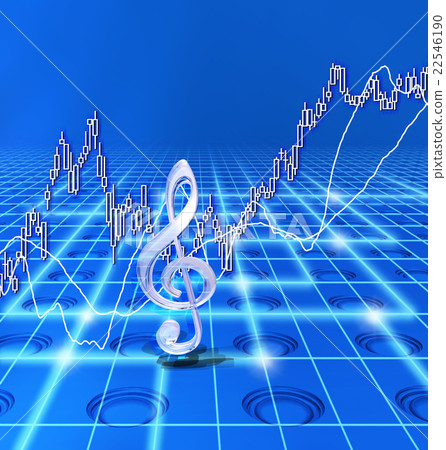 Internet and stock price - Stock Illustration [22546190] - PIXTA