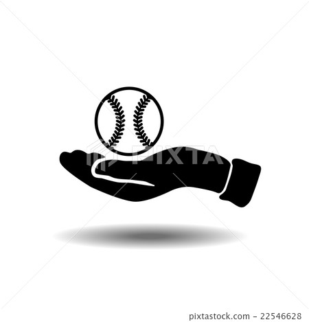 hand with baseball - Stock Illustration [22546628] - PIXTA