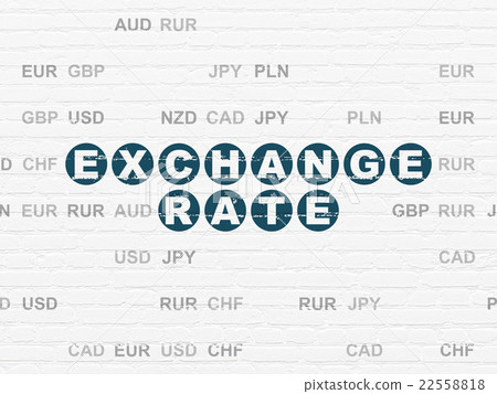 Banking concept: Exchange Rate on wall background - Stock Illustration ...