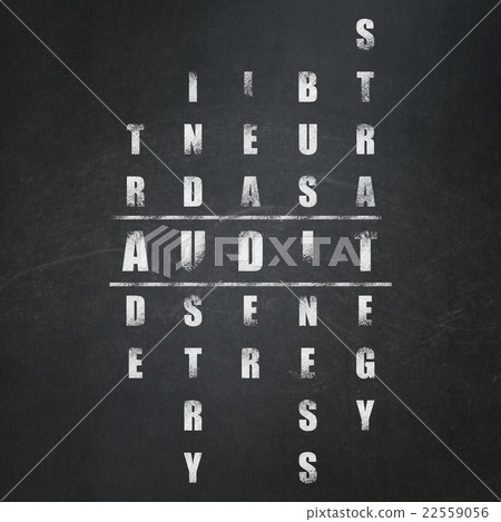 Finance concept: Audit in Crossword Puzzle - Stock Illustration ...