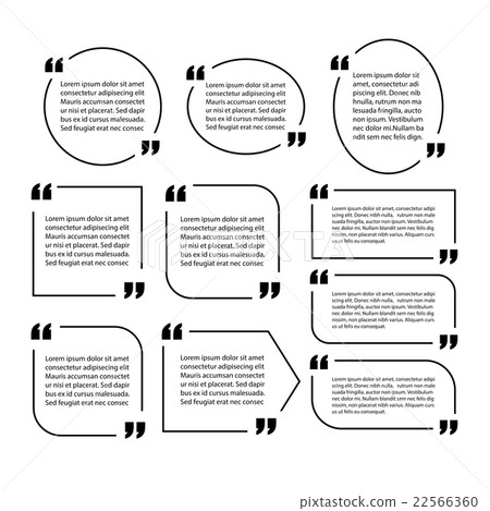 modern quote text template design elements - Stock Illustration ...