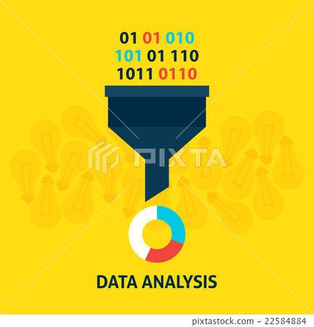 Data Analysis Flat Concept - Stock Illustration [22584884] - PIXTA