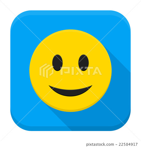 Smiling Yellow Face App Icon-插圖素材 [22584917] - PIXTA圖庫