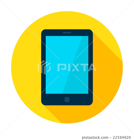 Tablet Device Flat Circle Icon - Stock Illustration [22584920] - PIXTA