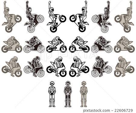 Motorcycle - Racing Type (Flat Design)... - Stock Illustration ...