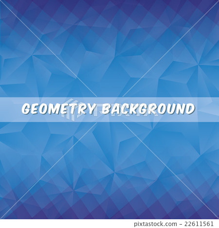 Geometry blue background, vector design - Stock Illustration [22611561 ...